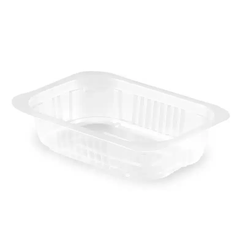 100 Disposable Plastic Heat Sealable Trays 250 ml / csj-emballages.com